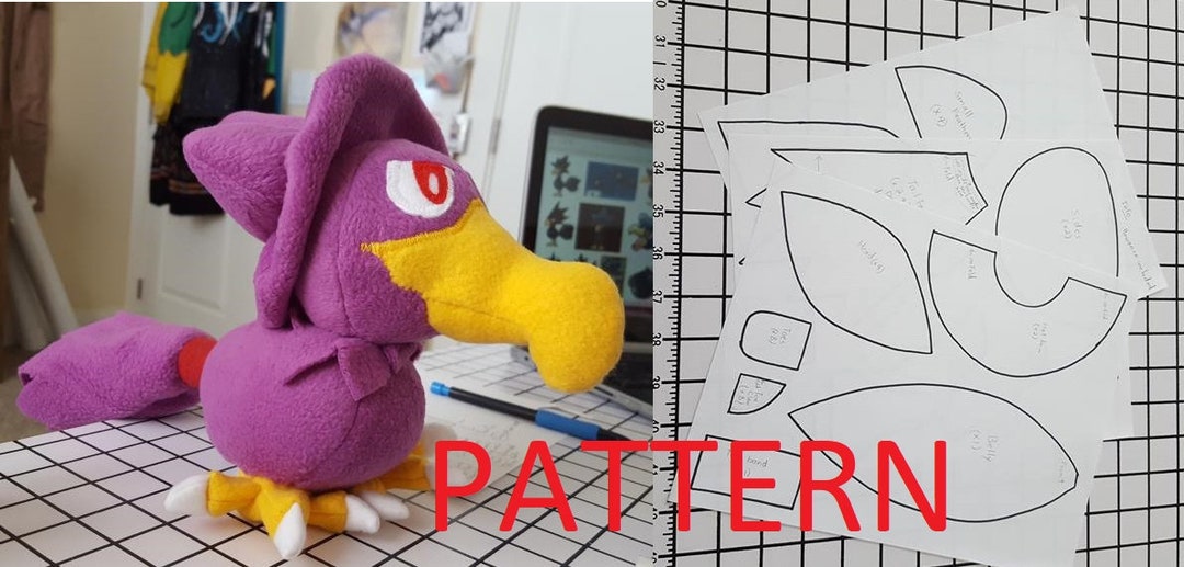 Murkrow Plush Pattern - Etsy
