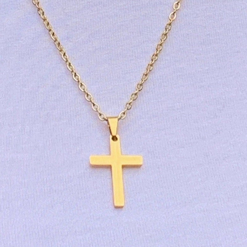 Small Gold Cross - Etsy