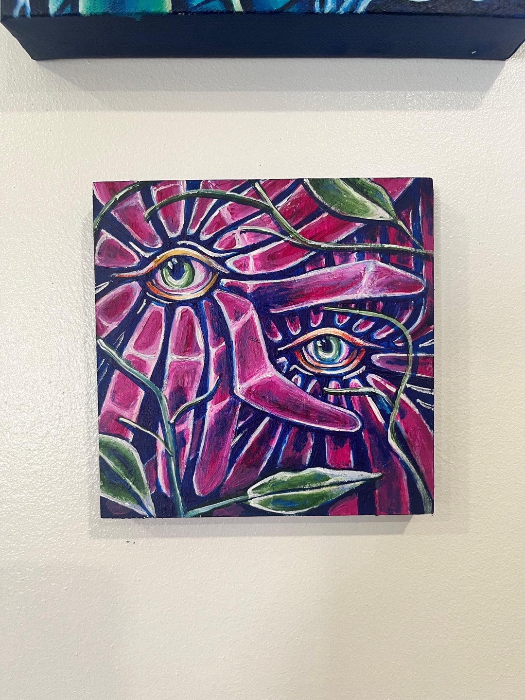 Sentient Nature Original Painting on Wood Canvas - Etsy