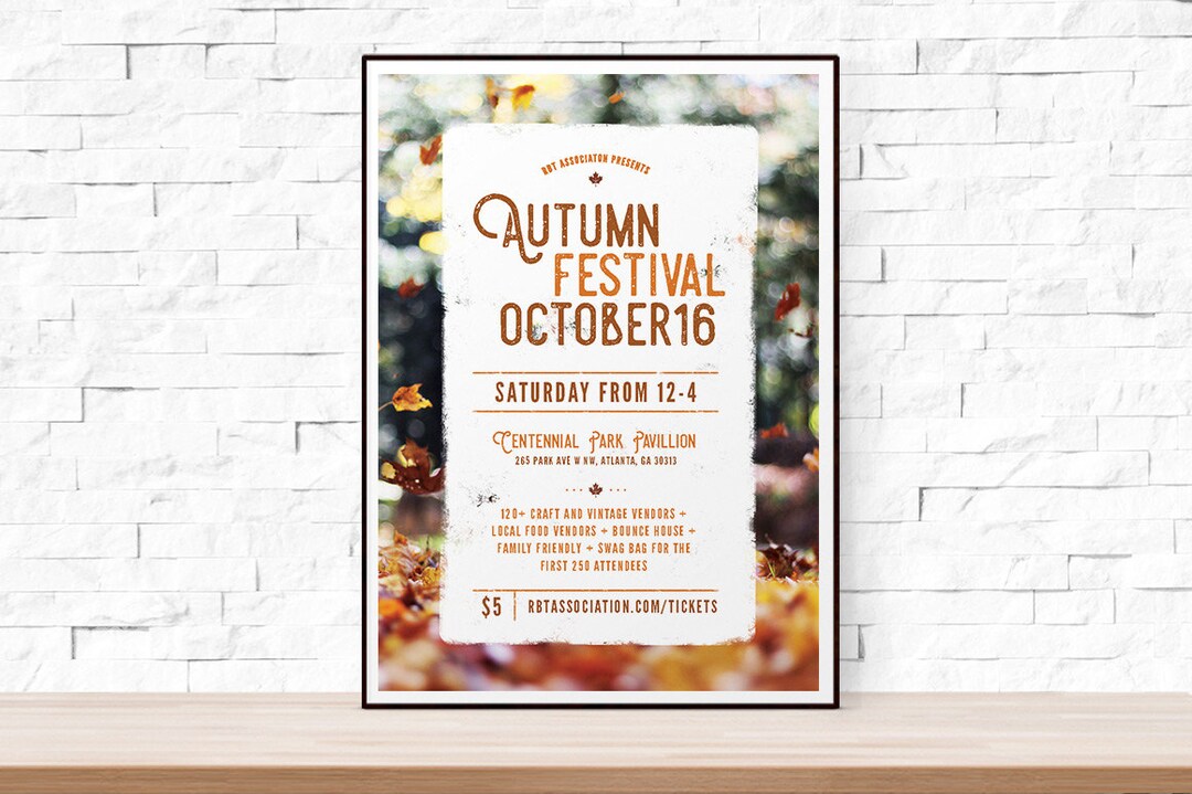DIY Printable Fall Festival Flyer Template, Word Flyer Templates ...