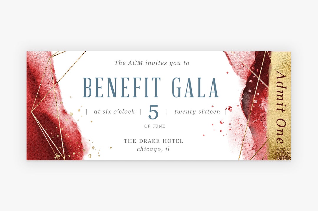 DIY Printable Gala Benefit Dinner Event Flyer Template for Photoshop ...