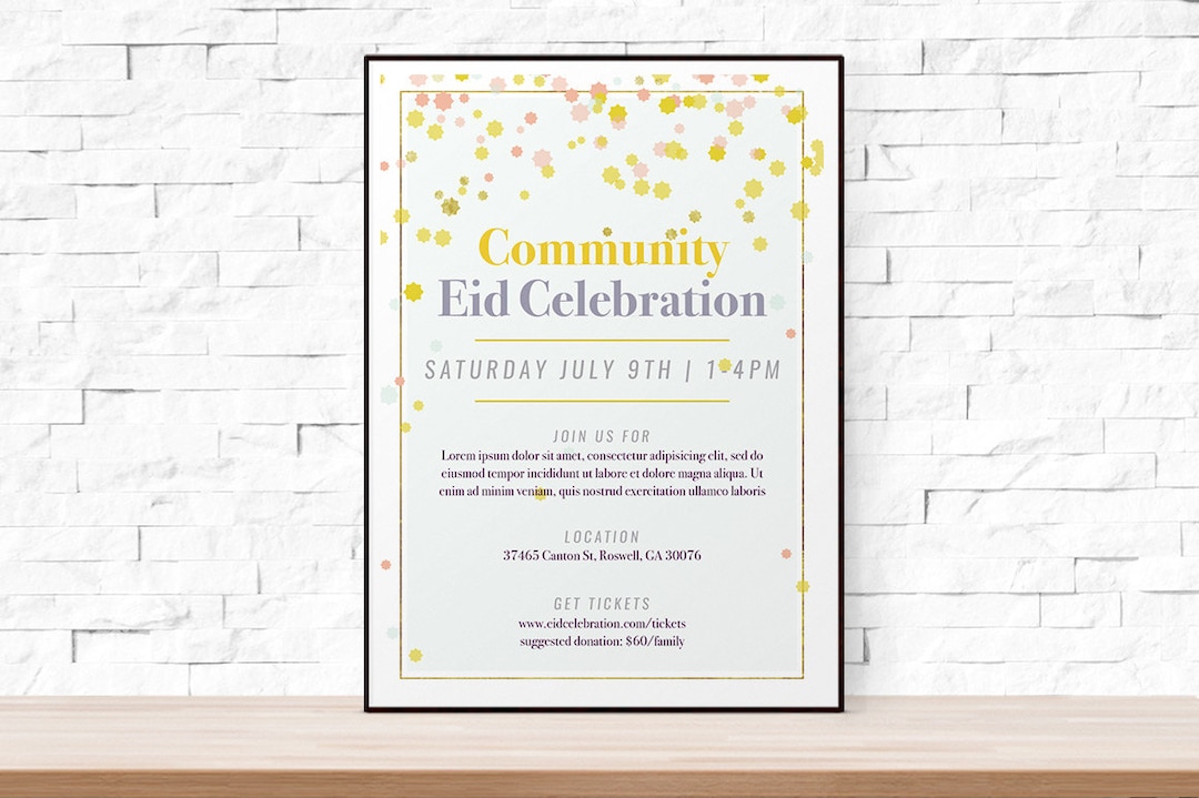 DIY Printable Event Flyer Template, Formal Gala Invitation, Word Flyer ...