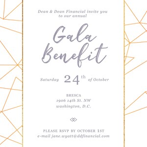 DIY Printable Gala Benefit Dinner Event Flyer Template for Microsoft ...