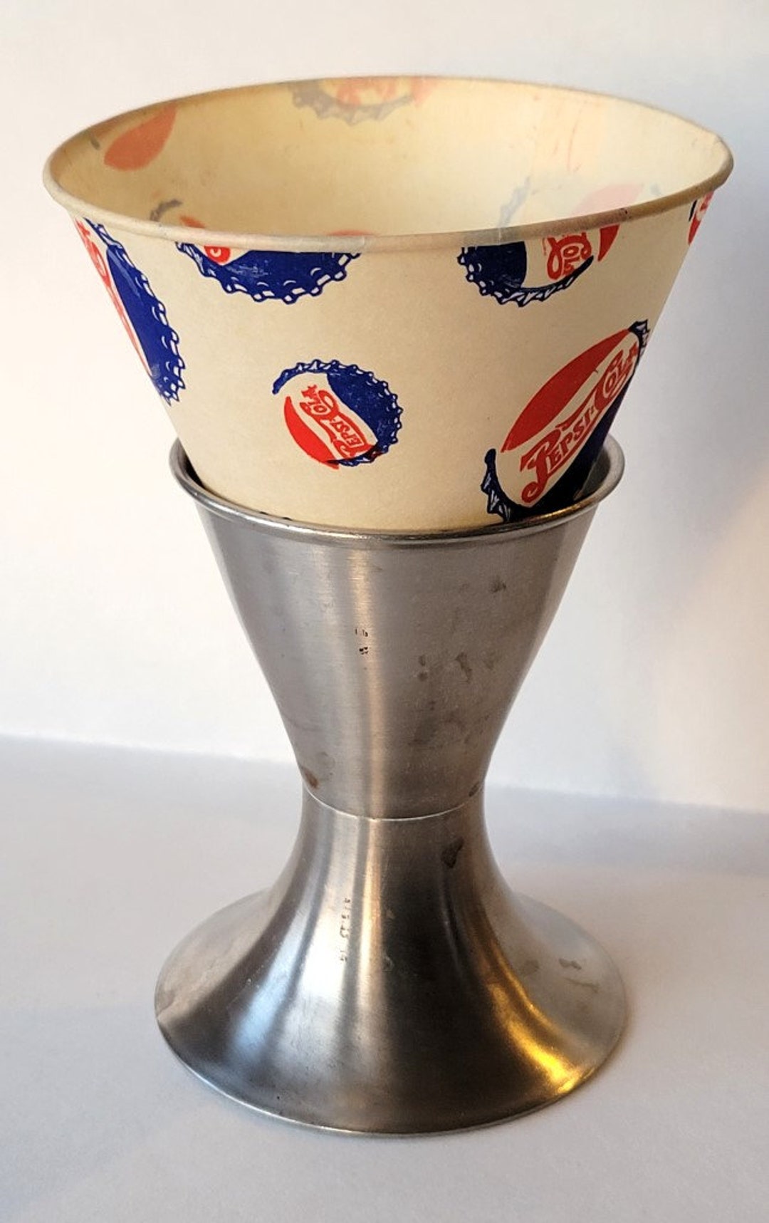 1940-50's Peps:cola Mint Cone Cup in Solo Stainless - Etsy