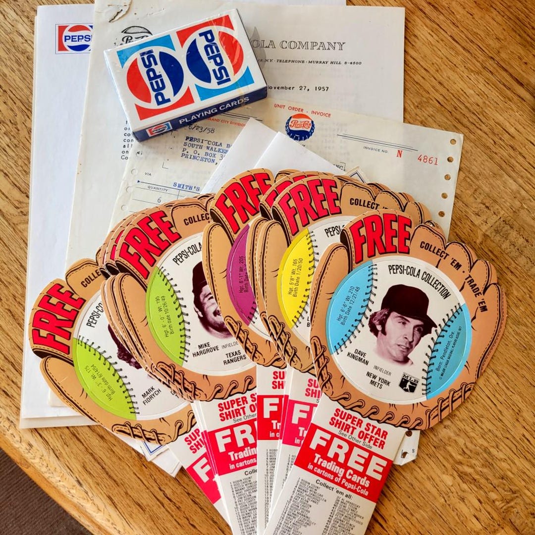 16 Old, 1950-70's, Pepsi Cola Items, 5 Letter Heads, 1 Check, 9 ...