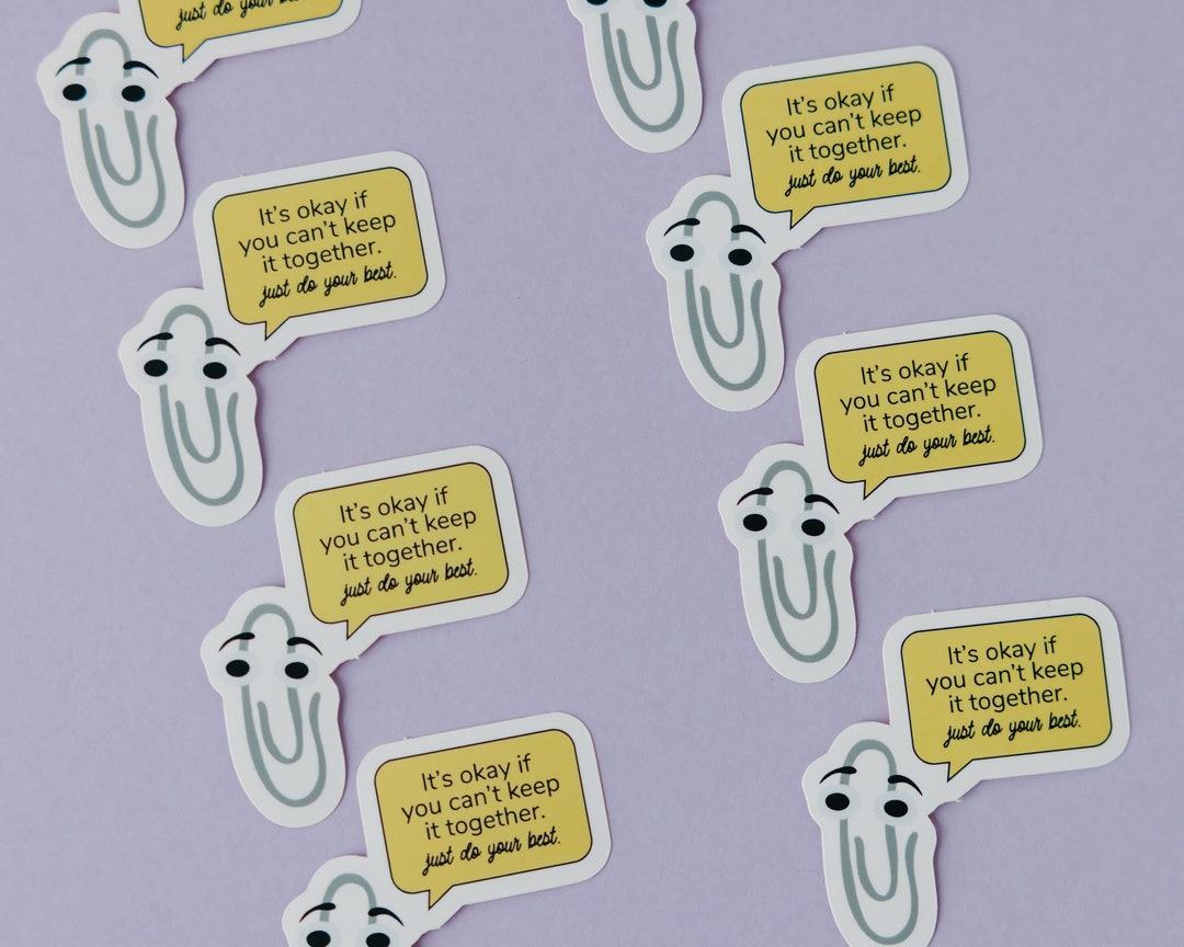 Microsoft Word Clippy Motivational Waterproof Vinyl Sticker - Etsy