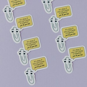 Microsoft Word Clippy • Motivational Waterproof Vinyl Sticker - Etsy