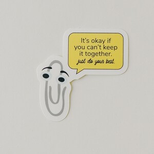 Microsoft Word Clippy • Motivational Waterproof Vinyl Sticker - Etsy