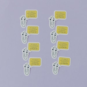 Microsoft Word Clippy • Motivational Waterproof Vinyl Sticker - Etsy