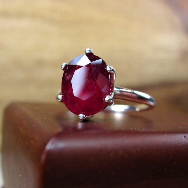 Solitaire Ring - Etsy