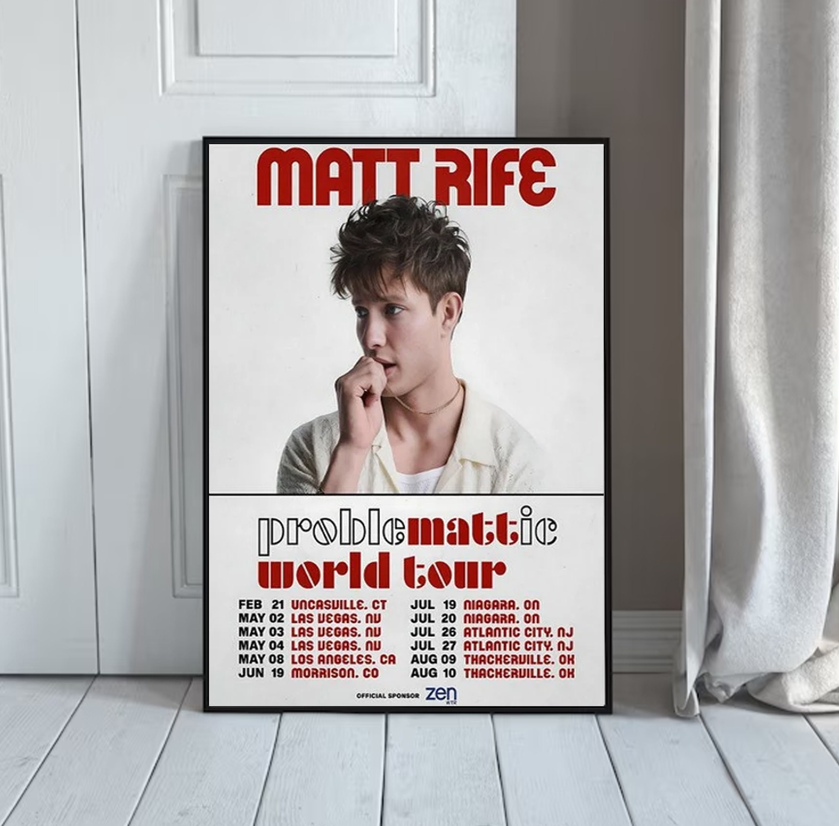 Matt Rife World 2024 Tour Poster sold by Disillusioned Marquee | SKU 111827416 | 20% OFF Printerval