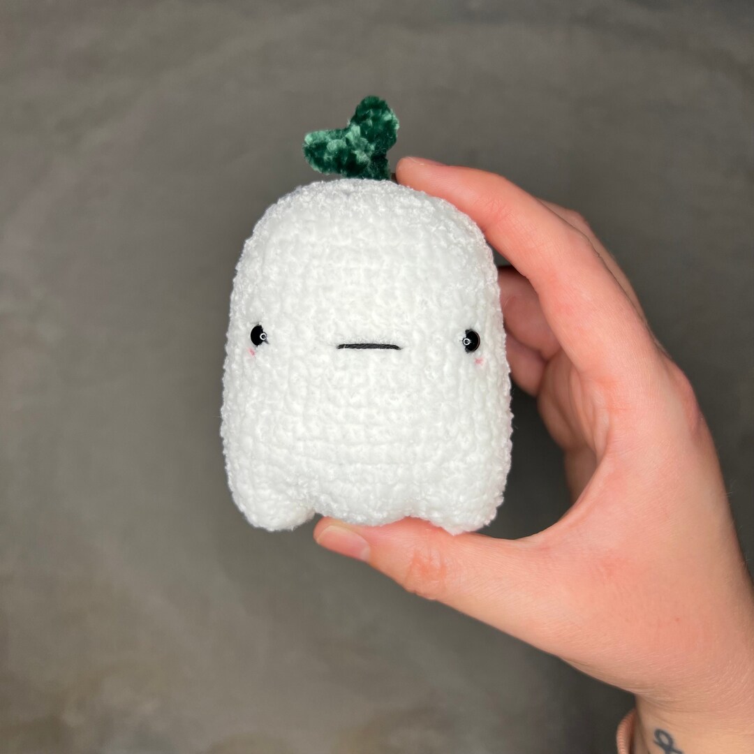 Pocket Wisp Sprout // Crochet Wisp Ghost Plushie Sensory - Etsy