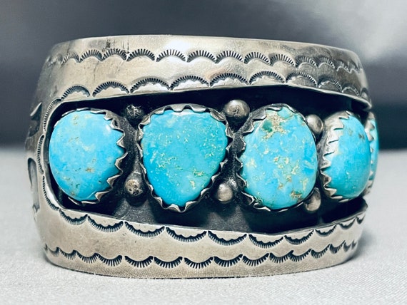 Rare Easter Blue Turquoise Vintage Native American Na… - Gem