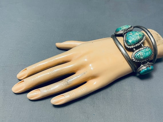 Rare Gilbert Mine Vintage Native American Navajo Turq… - Gem