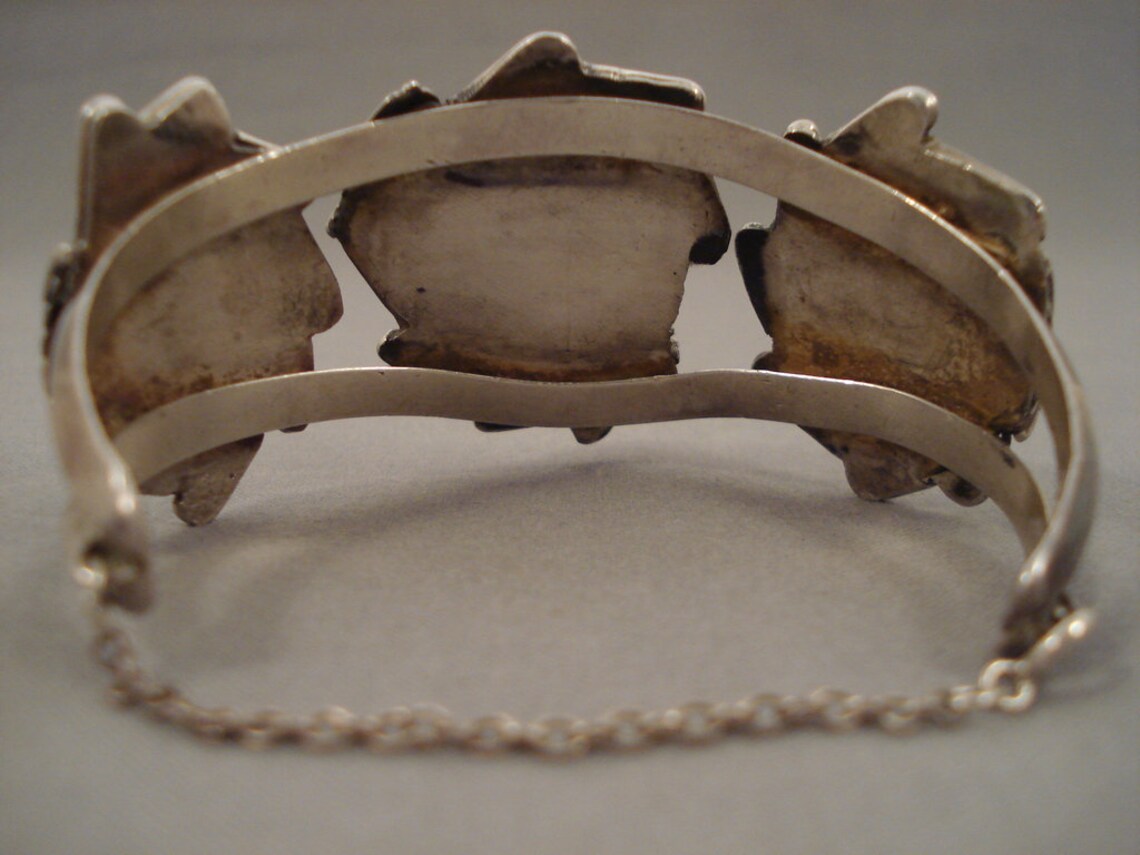 Museum Vintage Navajo Marcus Chavez Silver Bracelet | Etsy