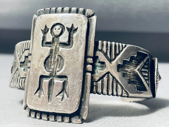 Heavy Roddy Wood Vintage Native American Navajo Sterl… - Gem