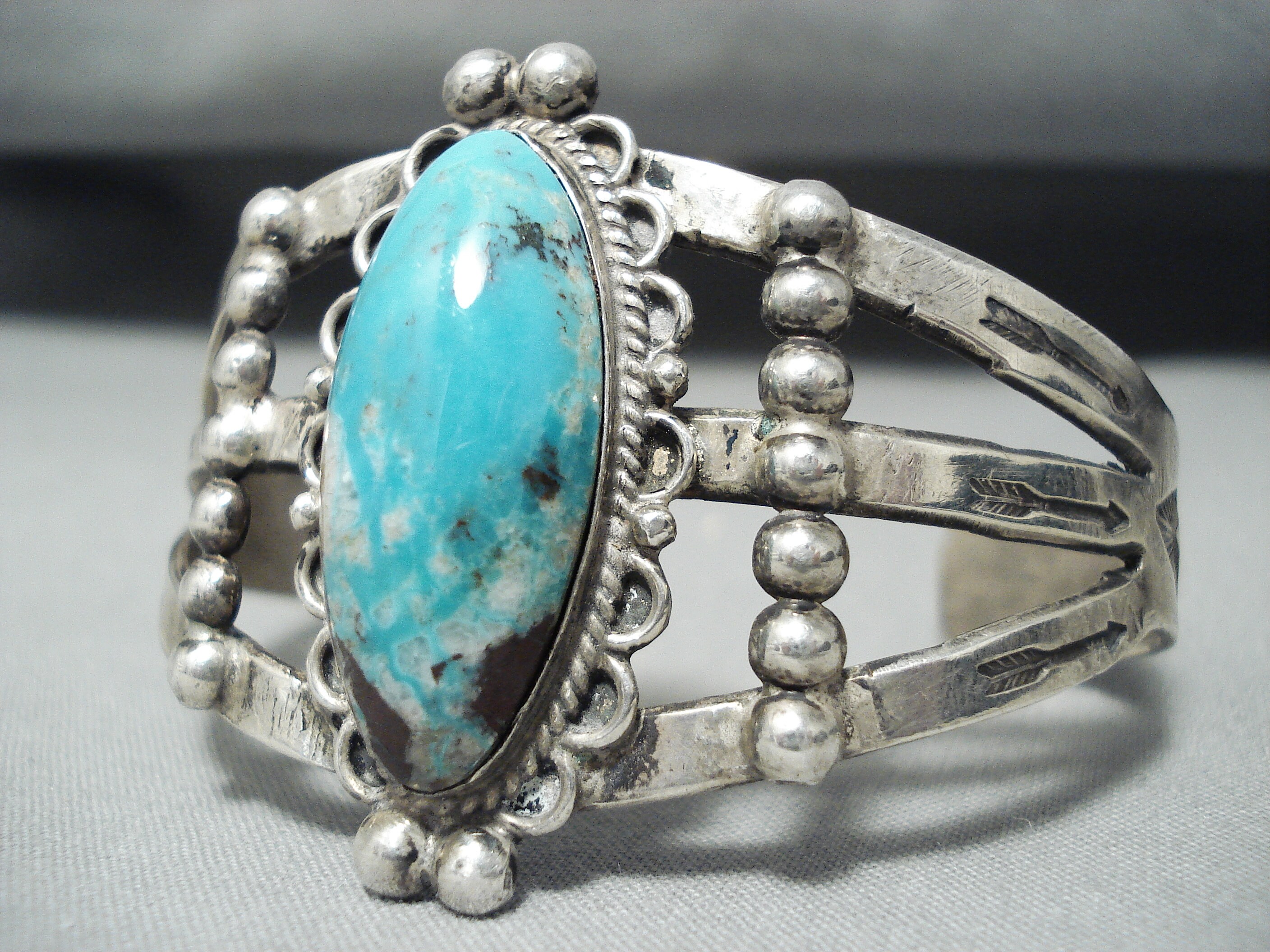 Rare Bisbee Turquoise Vintage Native American Navajo Sterling | Etsy