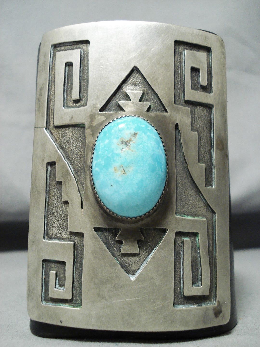 Native American Very Rare Vintage Hopi Turquoise Sterling Silver Ketoh ...