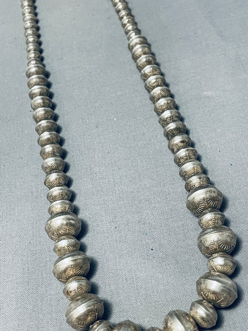 Unique Segmented Bead Vintage Native American Navajo Sterling - Etsy