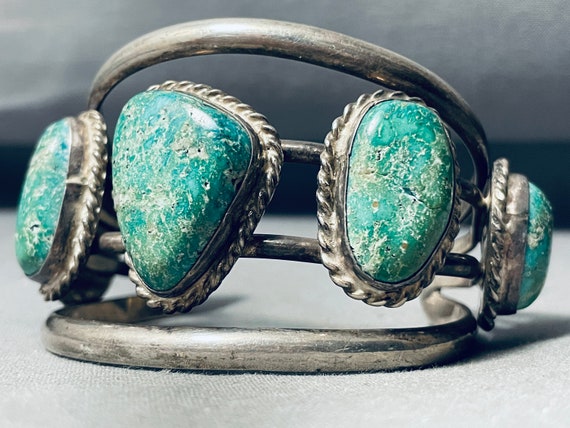 Rare Gilbert Mine Vintage Native American Navajo Turq… - Gem