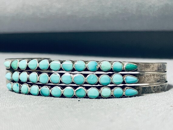 Early Eyes Of Turquoise Vintage Native American Zuni … - Gem