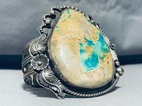 112 Grams Vintage Native American Navajo Turquoise Or… - Gem