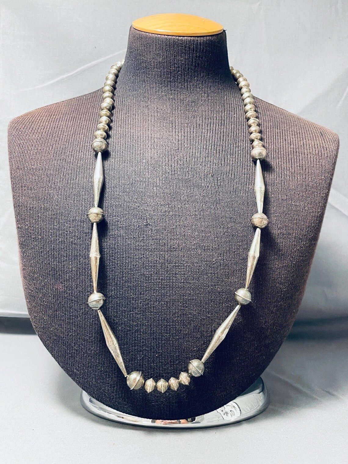 Rare Older Longer Vintage Native American Navajo Torpedo Sterling ...