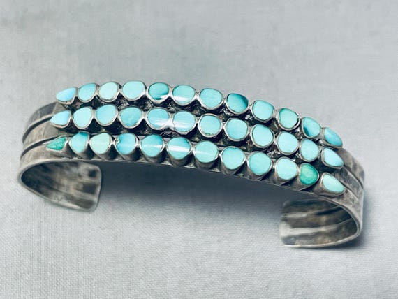 Early Eyes Of Turquoise Vintage Native American Zuni … - Gem