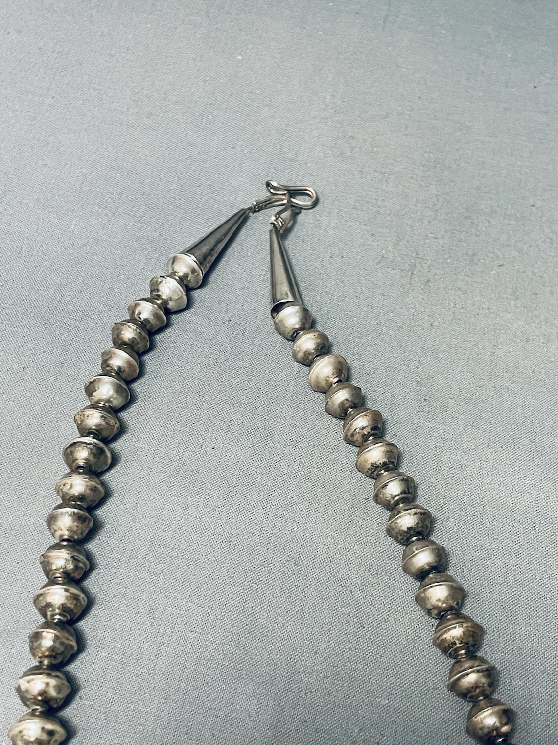 Rare Older Longer Vintage Native American Navajo Torpedo Sterling ...