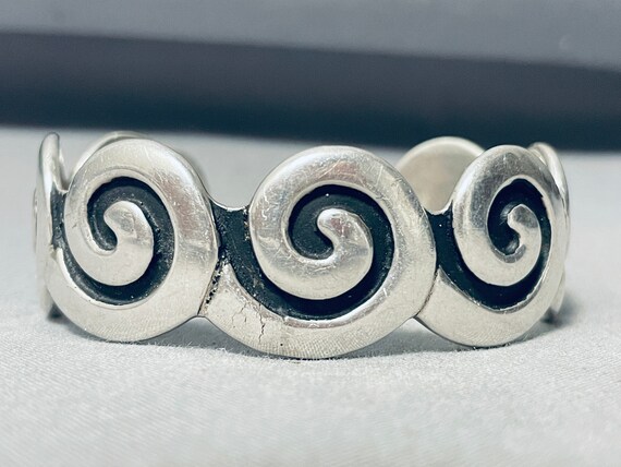 Most Famous Native American Navajo Artist Vintage Native American Navajo Kenneth Begay Sterling Silver Bracelet Make An Offer