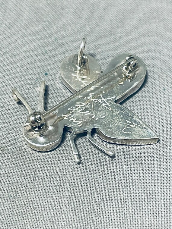 Whimsical Native American Zuni Mother Of Pearl Sterli… - Gem