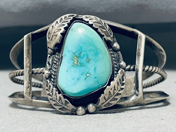 Very Rare Natural Turquoise Vintage Native American N… - Gem