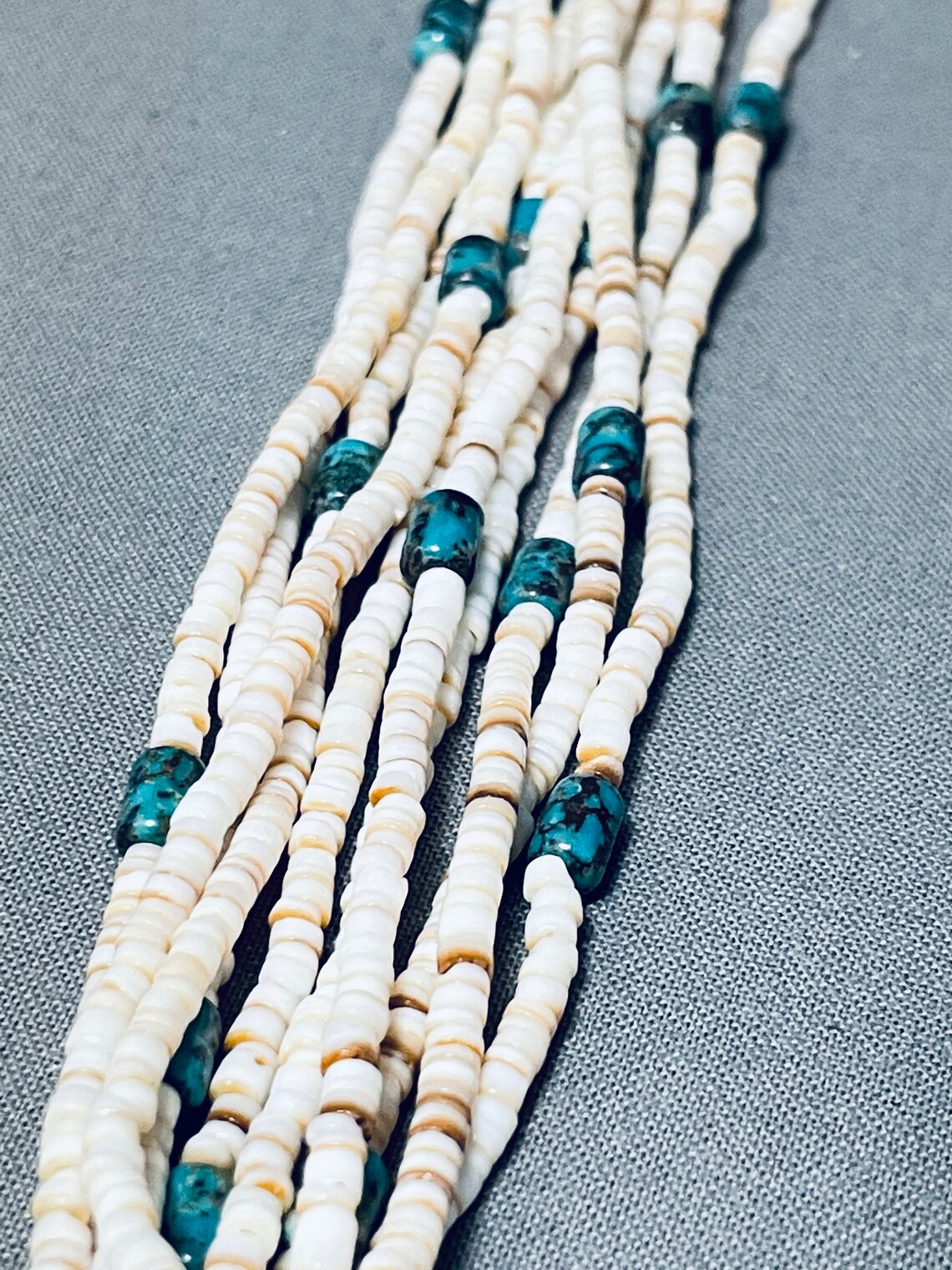 Native American Authentic Vintage Santo Domingo White Shell | Etsy