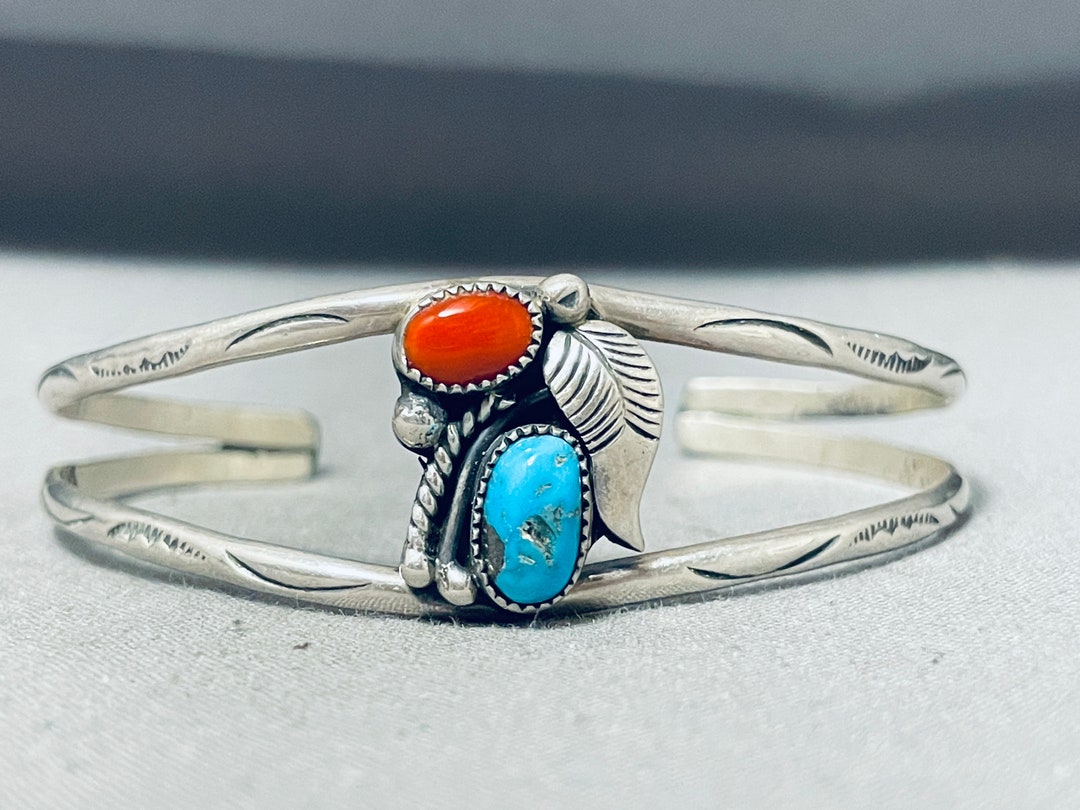 Gorgeous Vintage Signed Native American Zuni Morenci Turquoise - Etsy