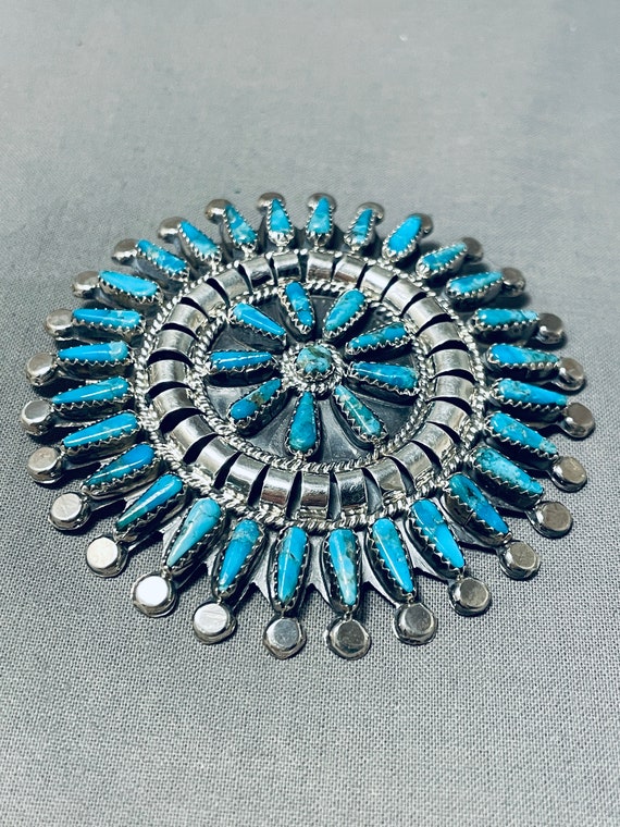 Eye Catching Native American Navajo Turquoise Cluster… - Gem