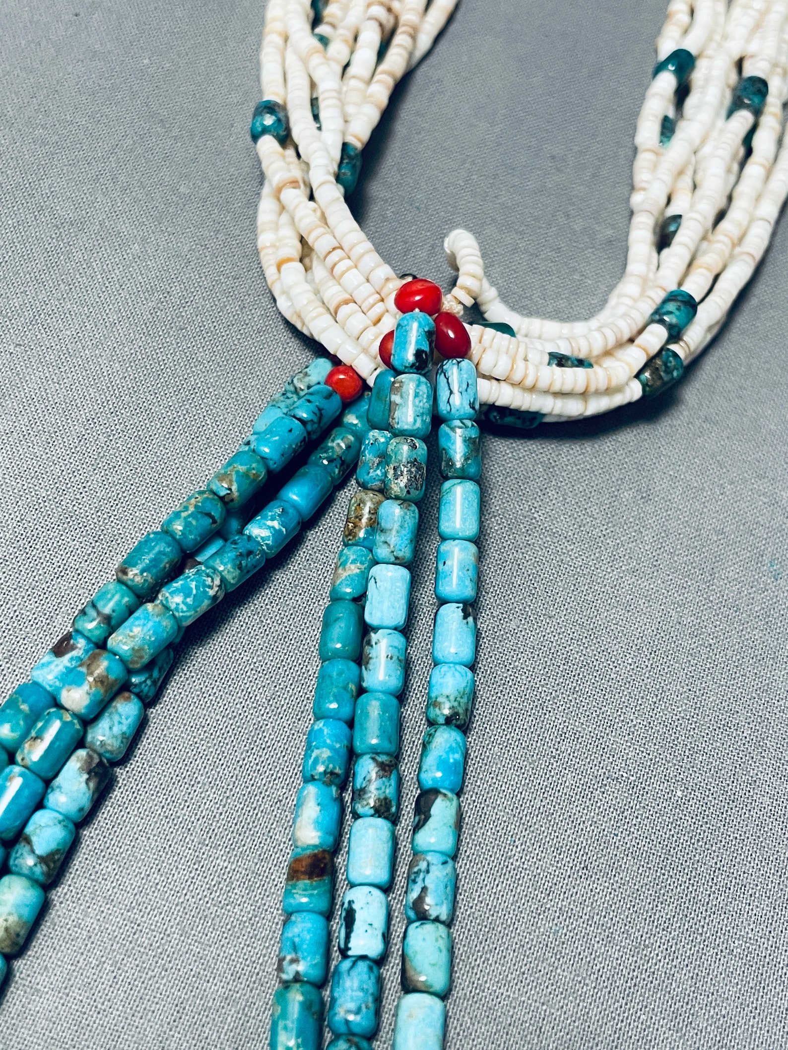 Native American Authentic Vintage Santo Domingo White Shell | Etsy