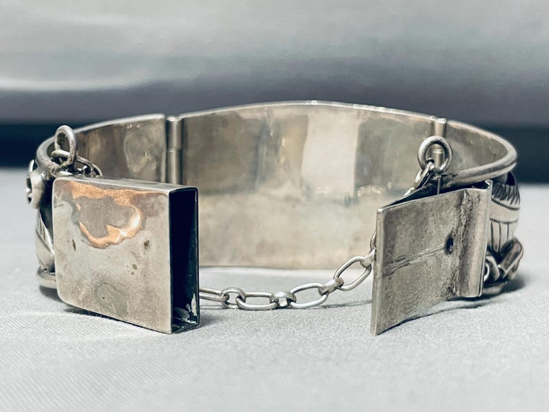 One of the Best Ever Vintage Native American Navajo Coral Sterling ...