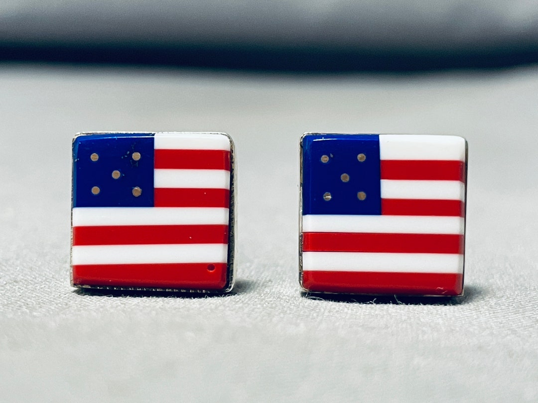 Vibrant Native American Navajo Signed Inlay Coral Lapis Shell - Etsy