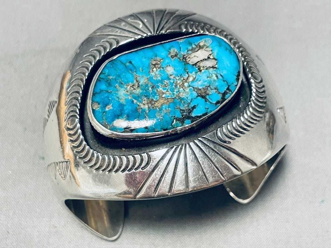 Carl Begay Vintage Native American Navajo Turquoise Sterling Silver ...
