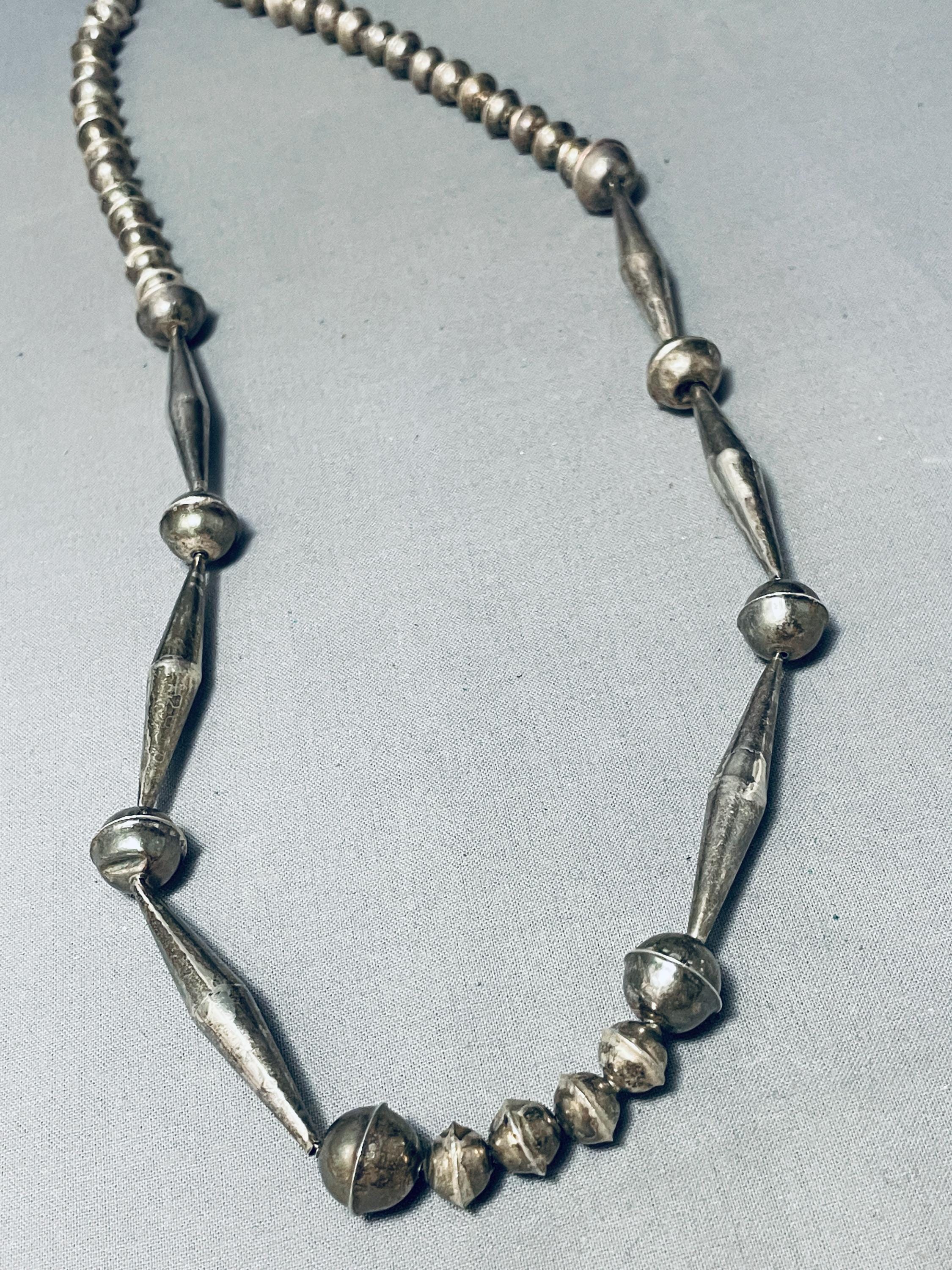Rare Older Longer Vintage Native American Navajo Torpedo Sterling ...