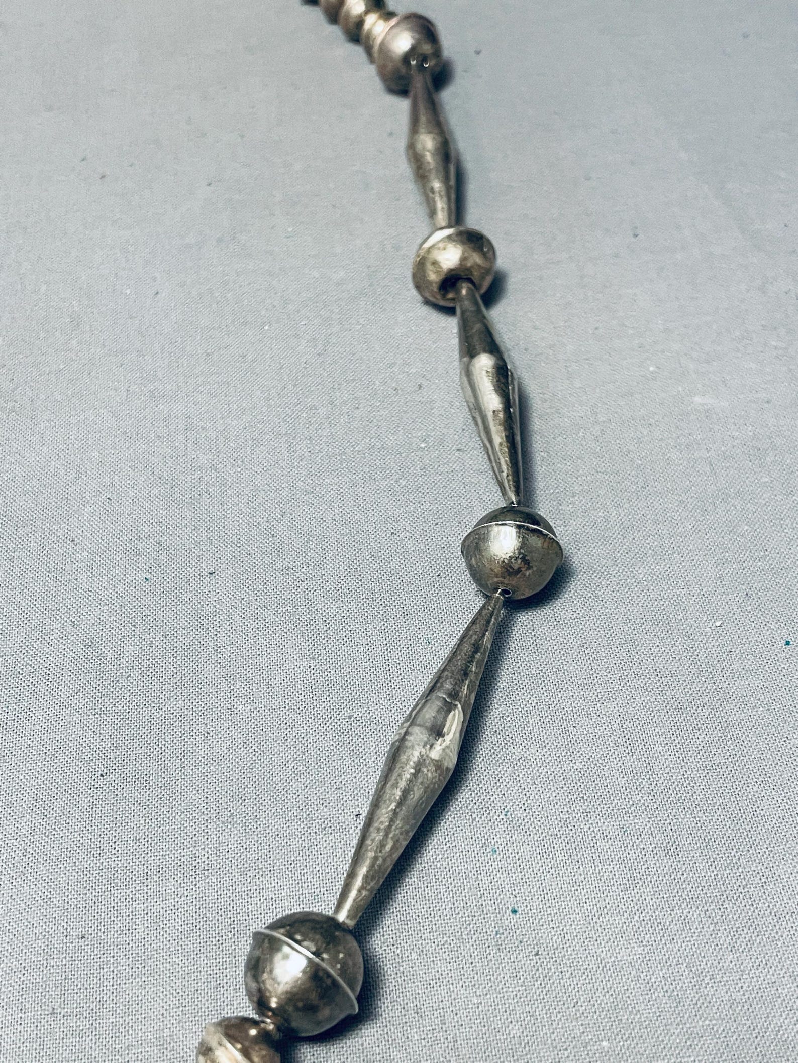 Rare Older Longer Vintage Native American Navajo Torpedo Sterling ...
