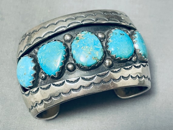 Rare Easter Blue Turquoise Vintage Native American Na… - Gem