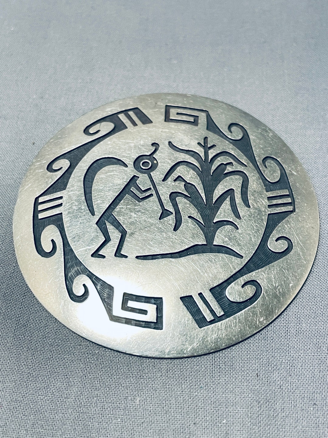 Native American Important Huge Vintage Hopi Kachian Sterling - Etsy