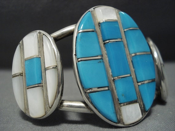 Remarkable!! Vintage Zuni Native American Navajo Turq… - Gem