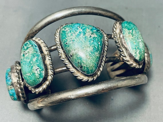 Rare Gilbert Mine Vintage Native American Navajo Turq… - Gem