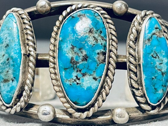 Rare Mine Blue Thunder Turquoise Vintage Native Ameri… - Gem