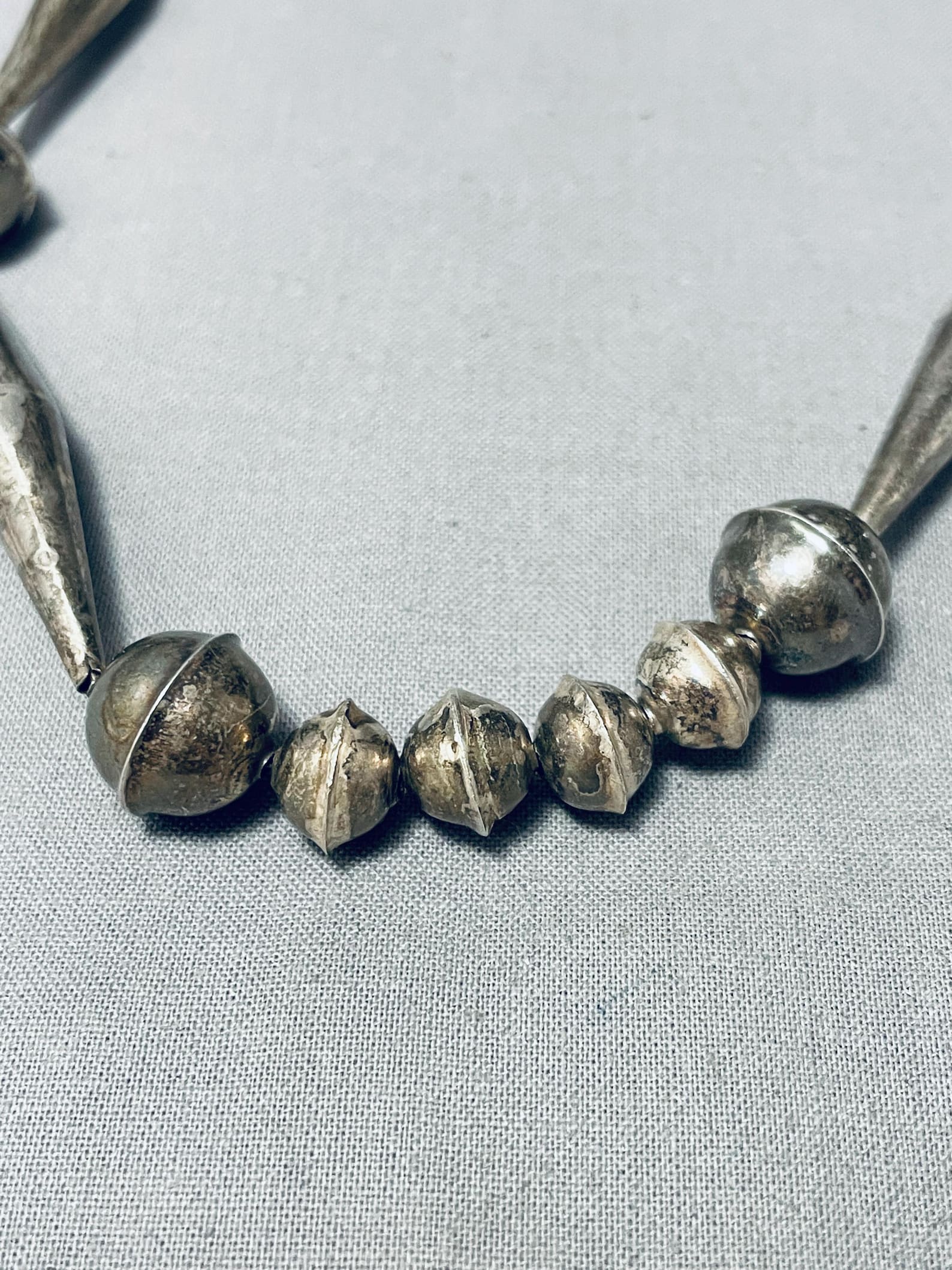 Rare Older Longer Vintage Native American Navajo Torpedo Sterling ...