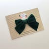 Velvet Handtied Emmy Bow Headband/hair Clip-midnight Blue - Etsy