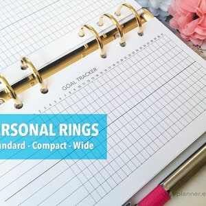 PRINTED Goal Tracker - Habit Tracker Insert - Undated Monthly Task ...