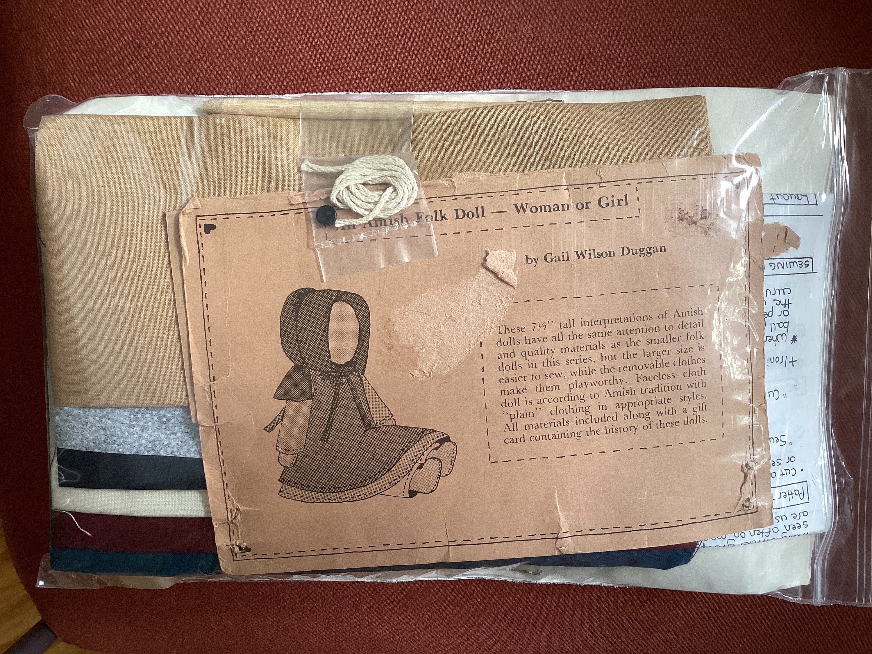 Amish Folk Doll Woman or Girl by Gail Wilson Duggan - Etsy